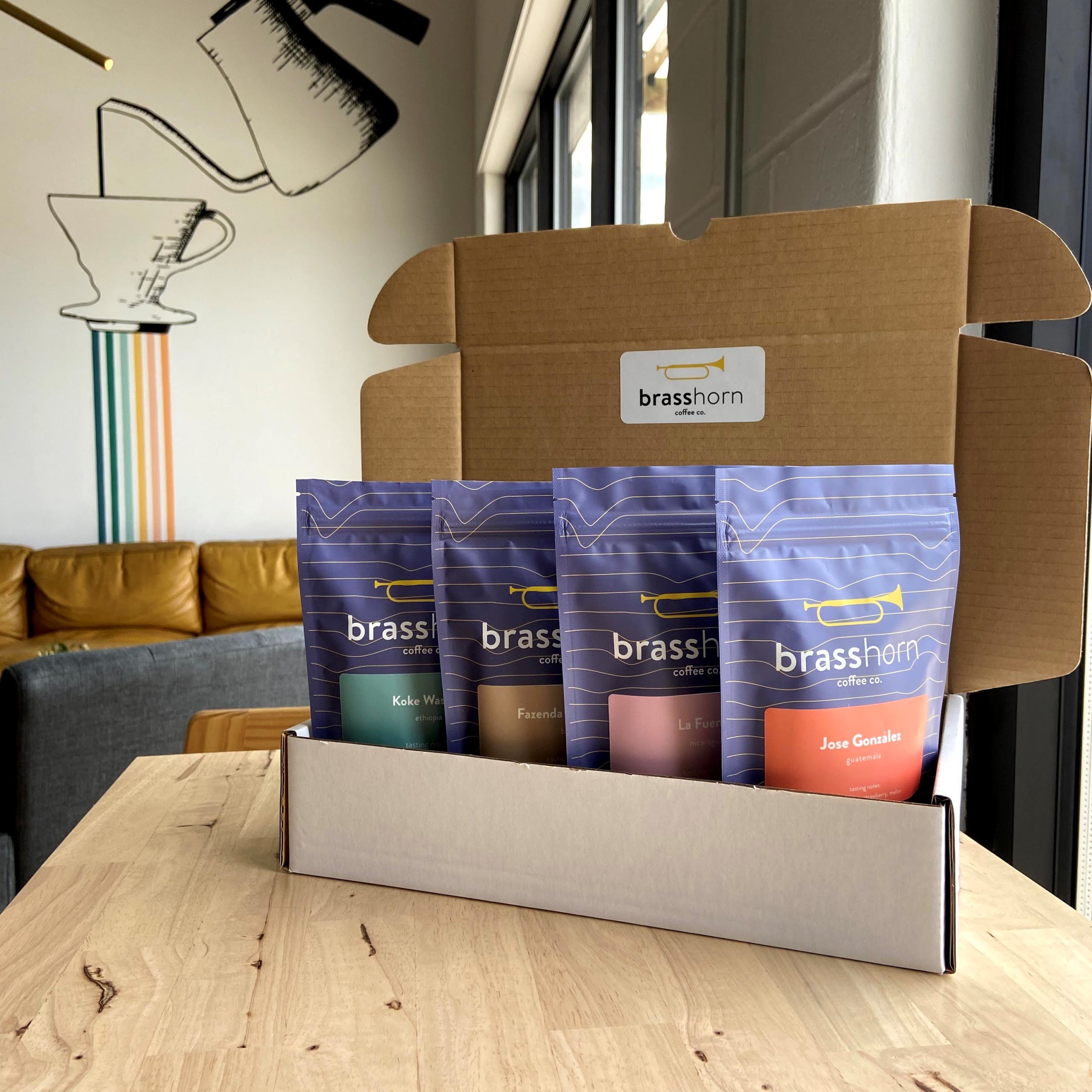 Sample Box, Roasters Choice | Brass Horn Coffee Roasters LLC